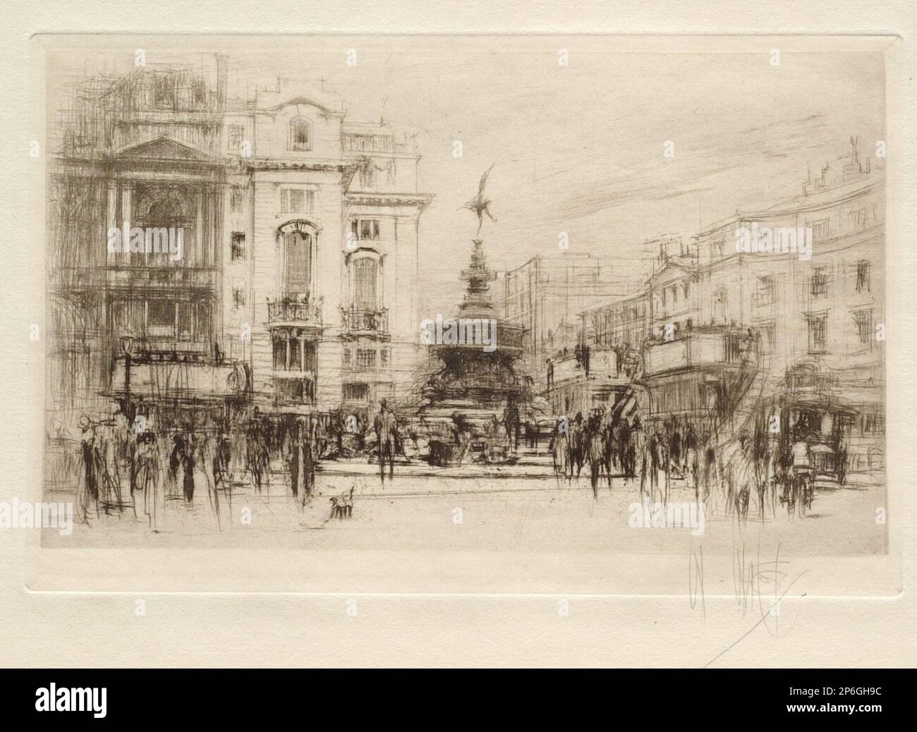 William Walcot, Piccadilly Circus, Looking toward Lower Regent Street ...