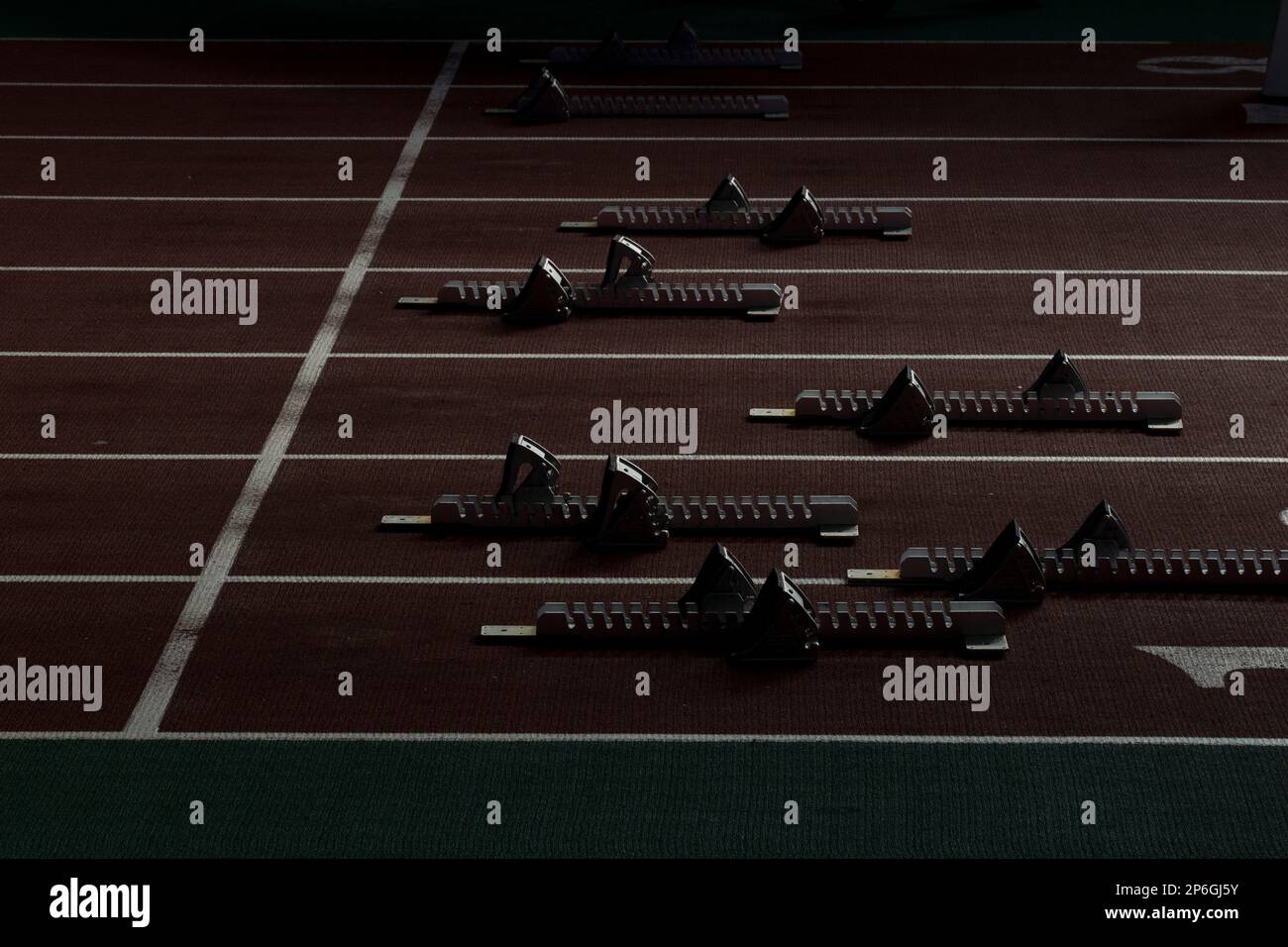 A general view of the indoor track at the New Balance Track & Field ...