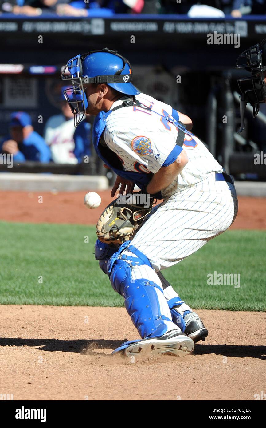 New York Mets catcher Josh Thole (30) during game against the Atlanta ...