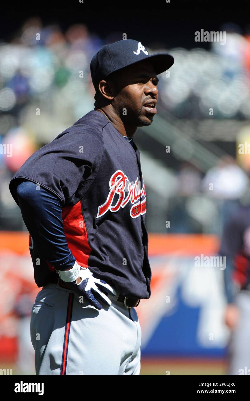 Atlanta Braves outfielder Michael Bourn (24) prior to game against the ...