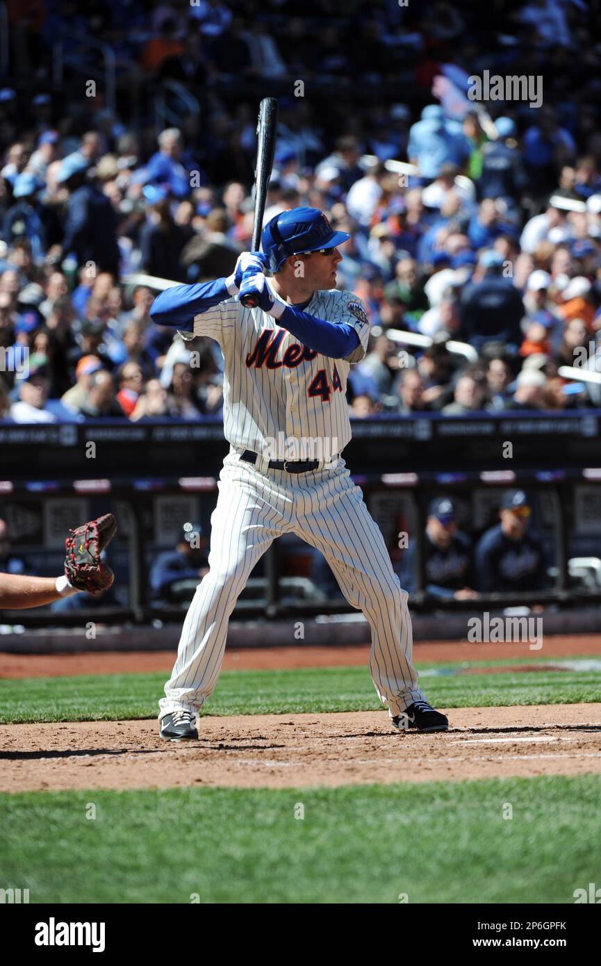 New York Mets outfielder Jason Bay (44) during game against the Atlanta ...