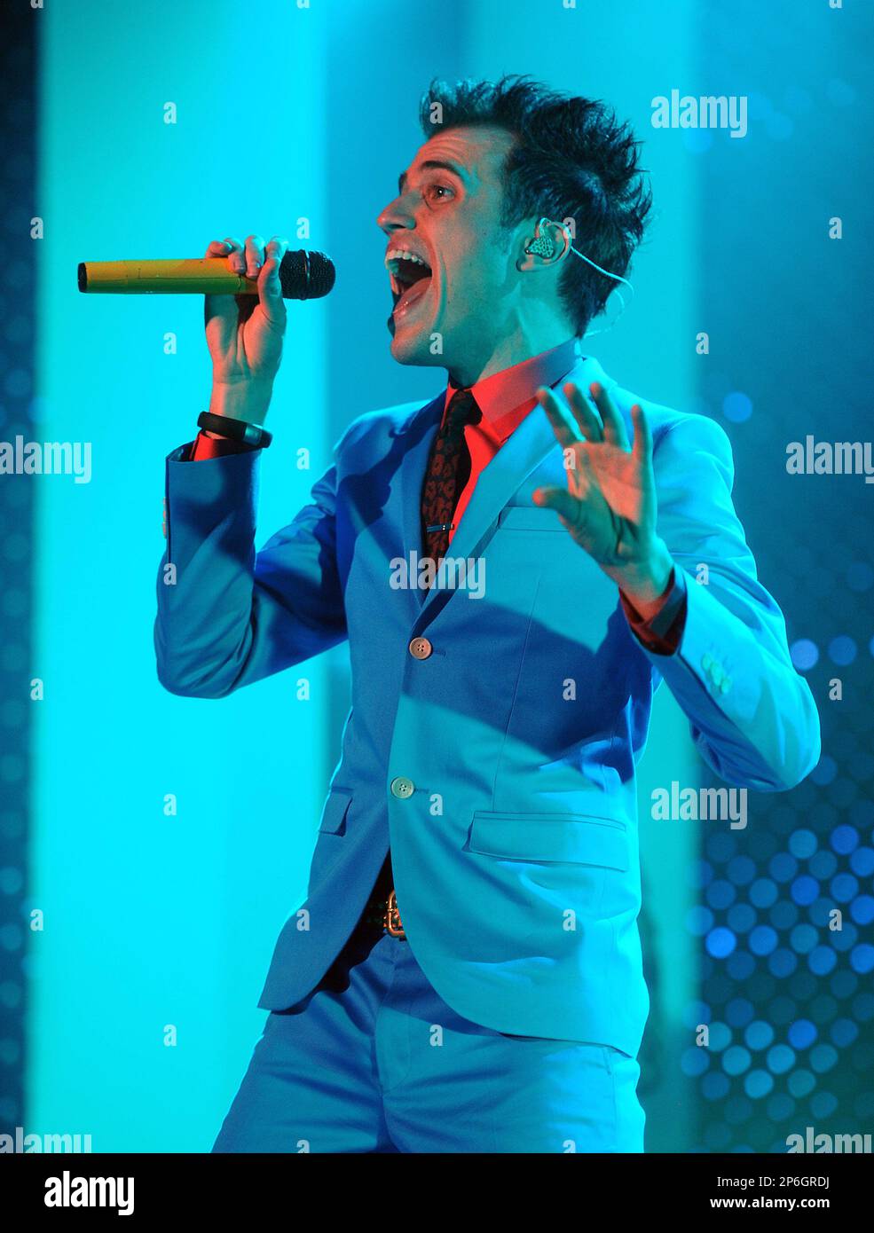 HOLLYWOOD, CA - APRIL 5: Singer Tyler Glenn of Neon Trees onstage at ...