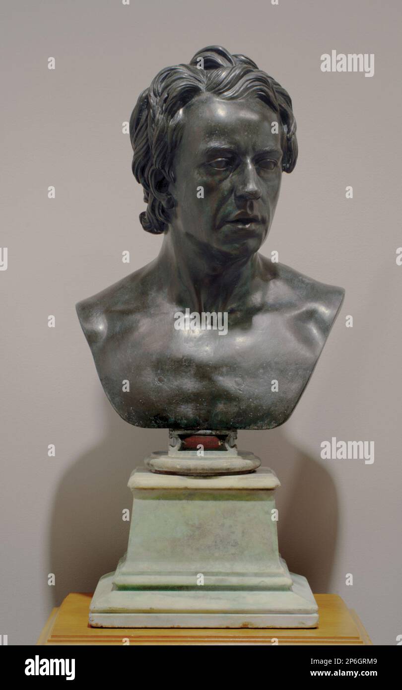 Christopher Hewetson, Bust of Anton Raphael Mengs, cast by Righetti in 1792, after bronze ...