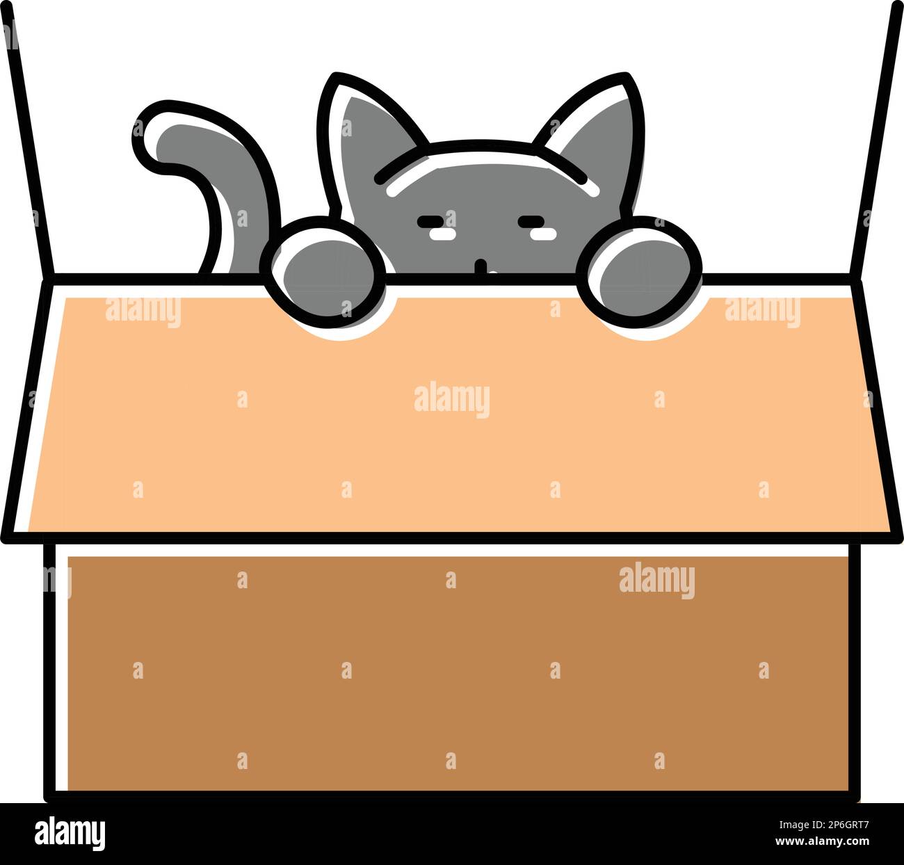 inside preposition english color icon vector illustration Stock Vector ...