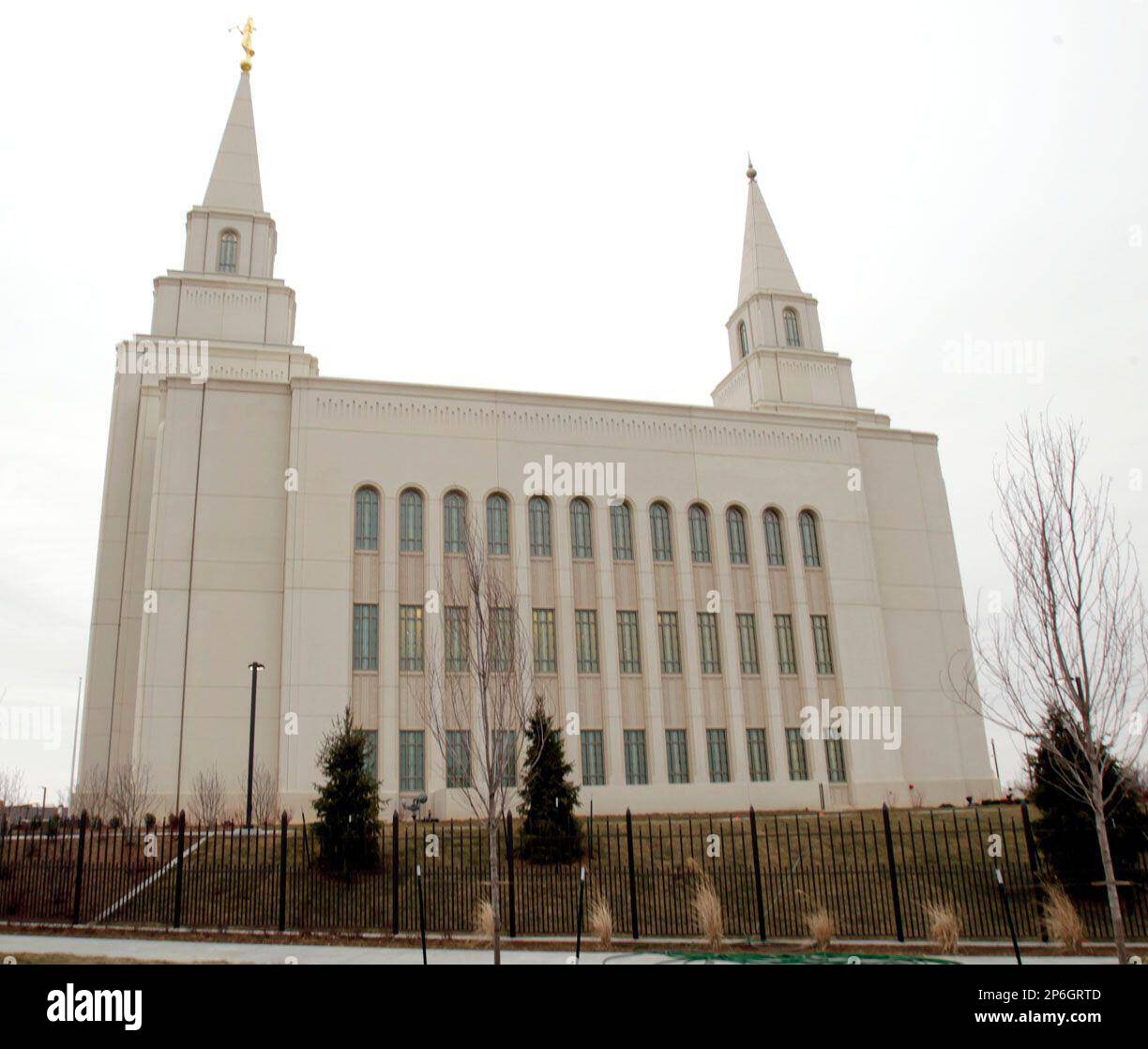 This undated photo shows the exterior photograph of the new Mormon ...