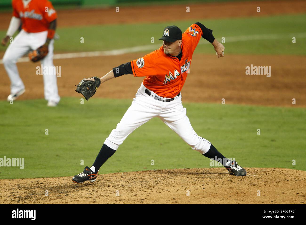 Miami Marlins Randy Choate during a game against the New York Yankees ...