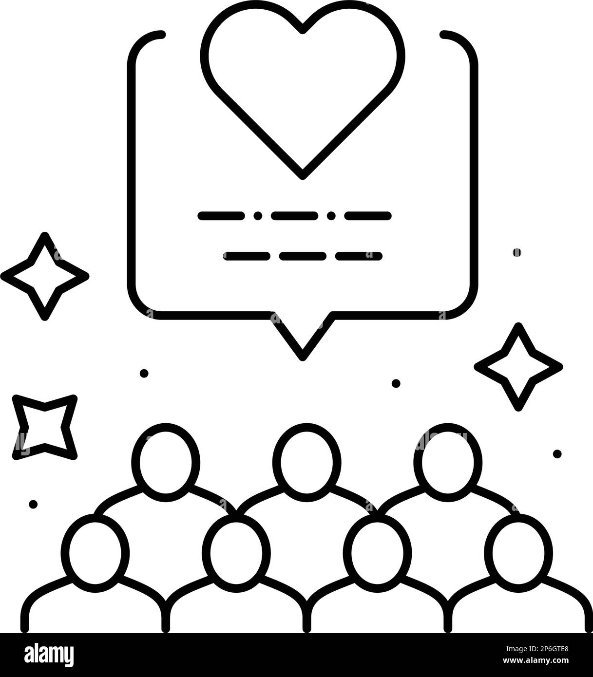 ask for feedback business line icon vector illustration Stock Vector ...