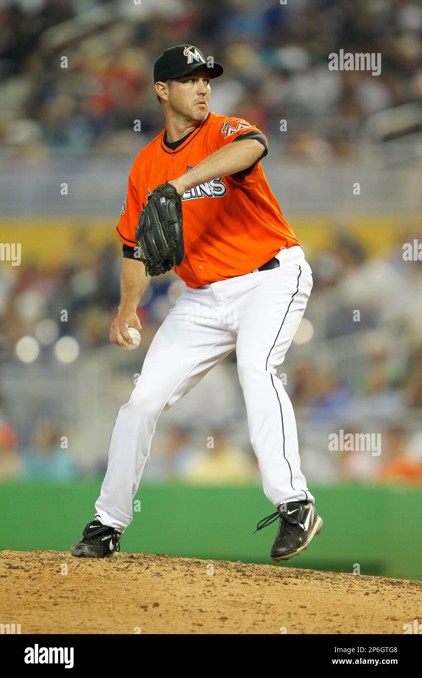 Miami Marlins Gary Glover during a game against the New York Yankees in ...