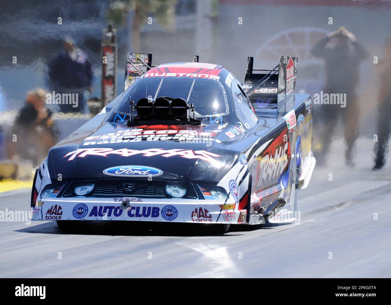 2012 APR 02: NHRA Funny Car Driver Courtney Force during a test session ...