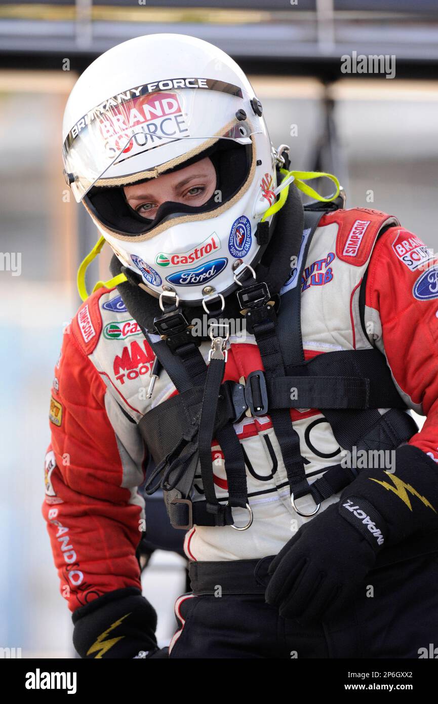 2012 APR 02: Brittany Force makes practice runs in attempt to obtain ...