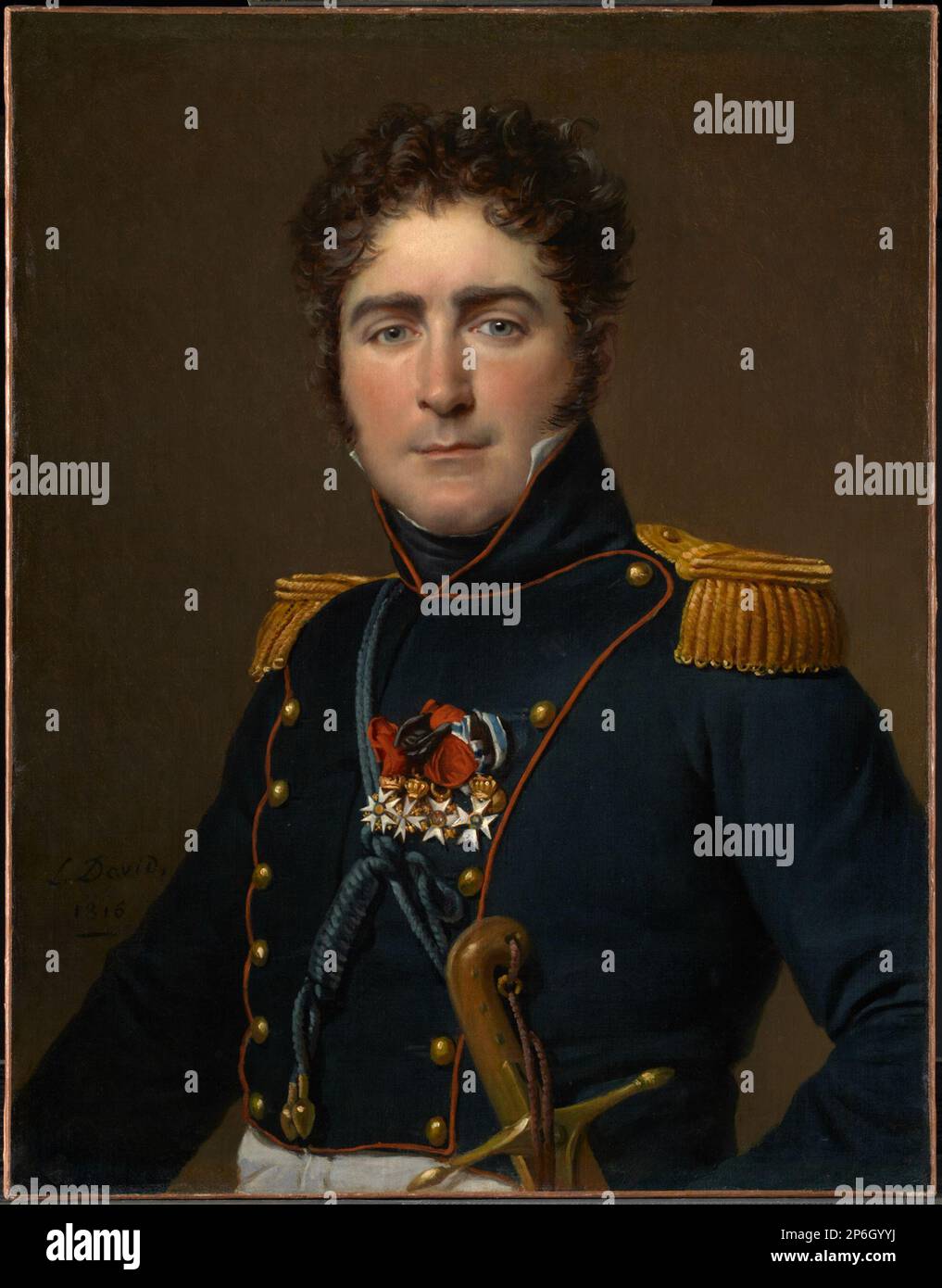 Jacques-Louis David, Comte Henri-Amédée-Mercure de Turenne-d'Aynac ...