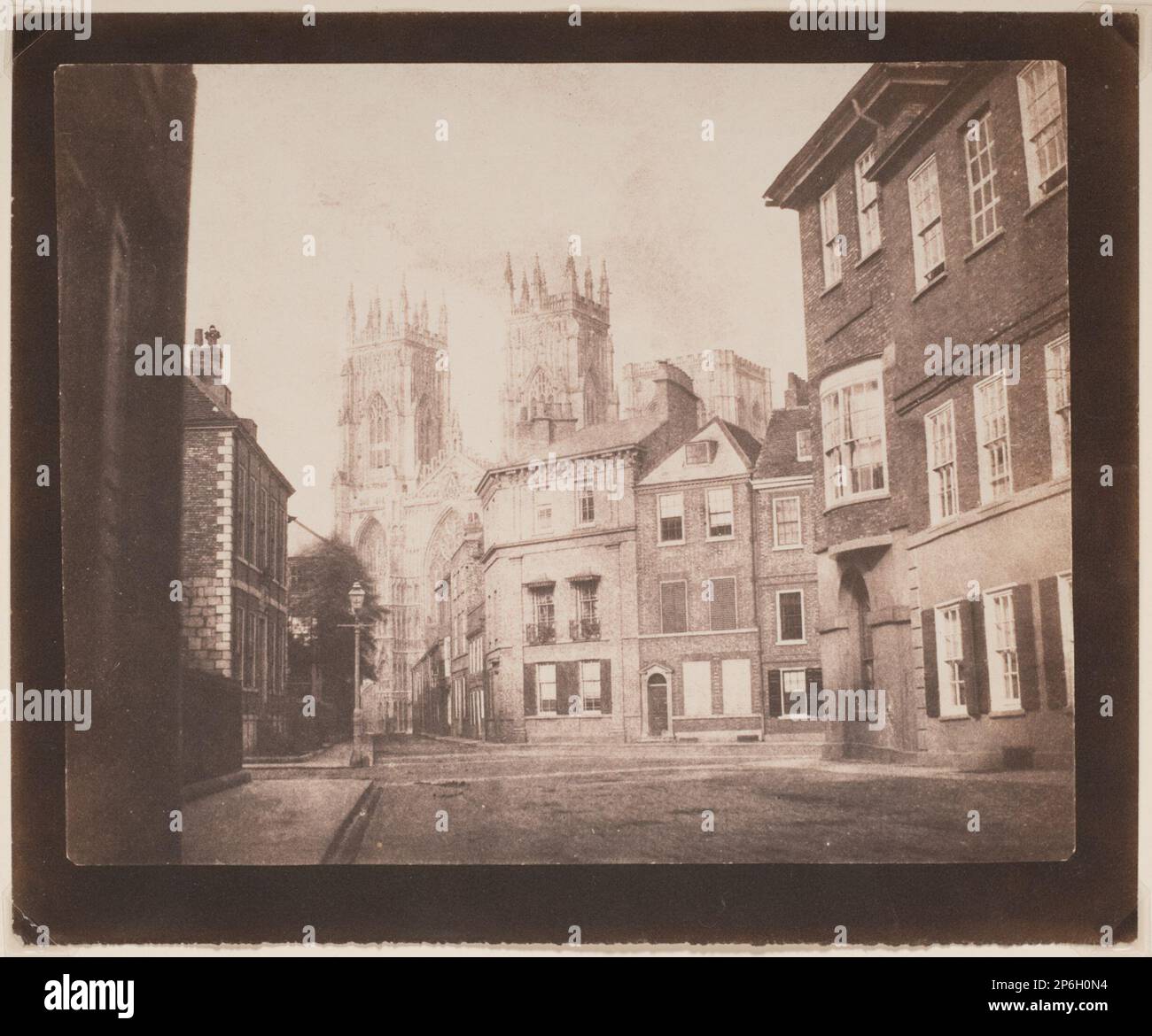 William Henry Fox Talbot, A Scene in York—York Minster from Lop Lane ...