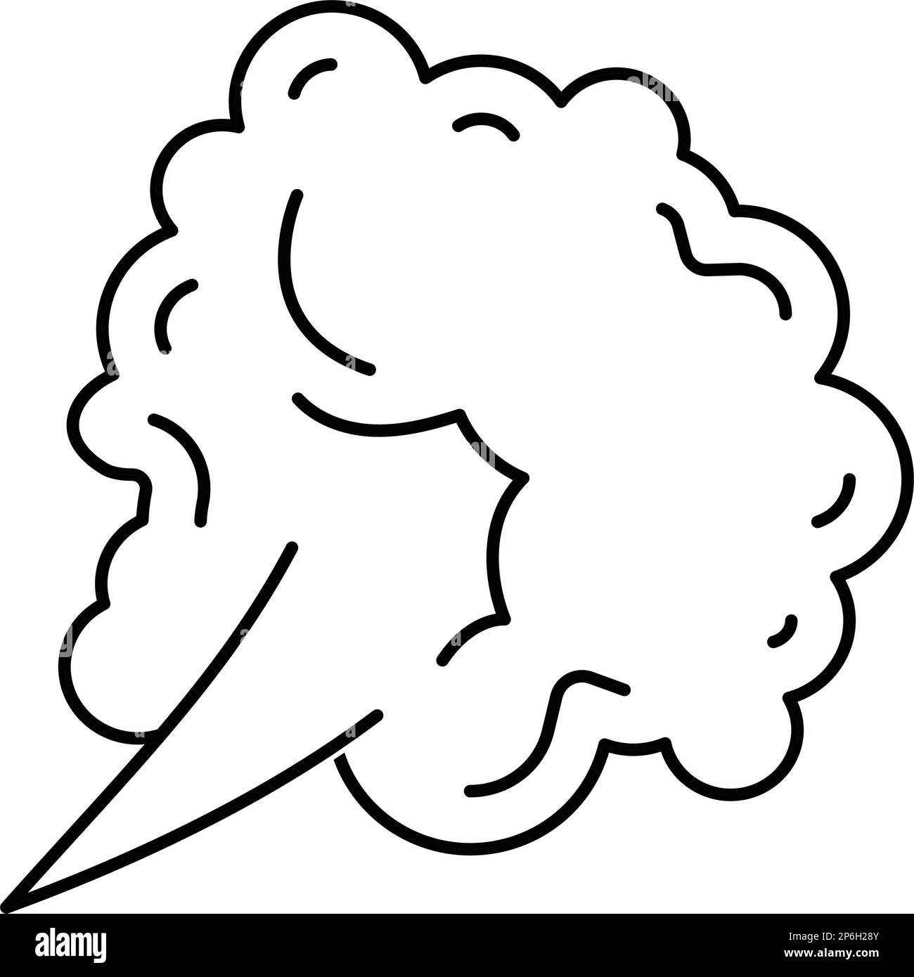 puff smell color icon vector illustration Stock Vector Image & Art - Alamy