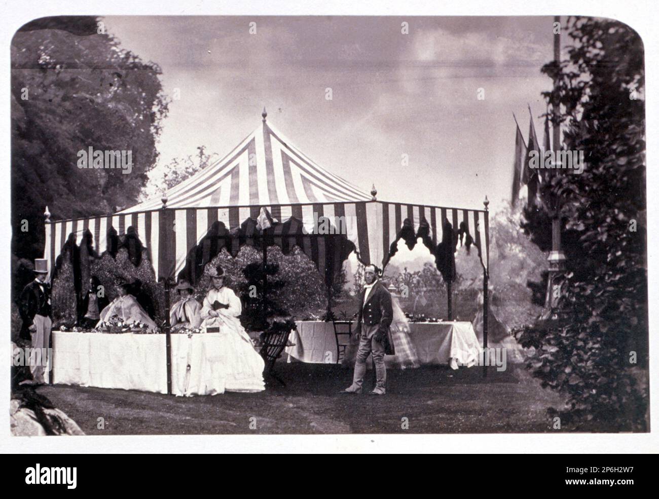 Camille Silvy, The Duchess of St. Alban's Stall, with Portraits of Lady ...