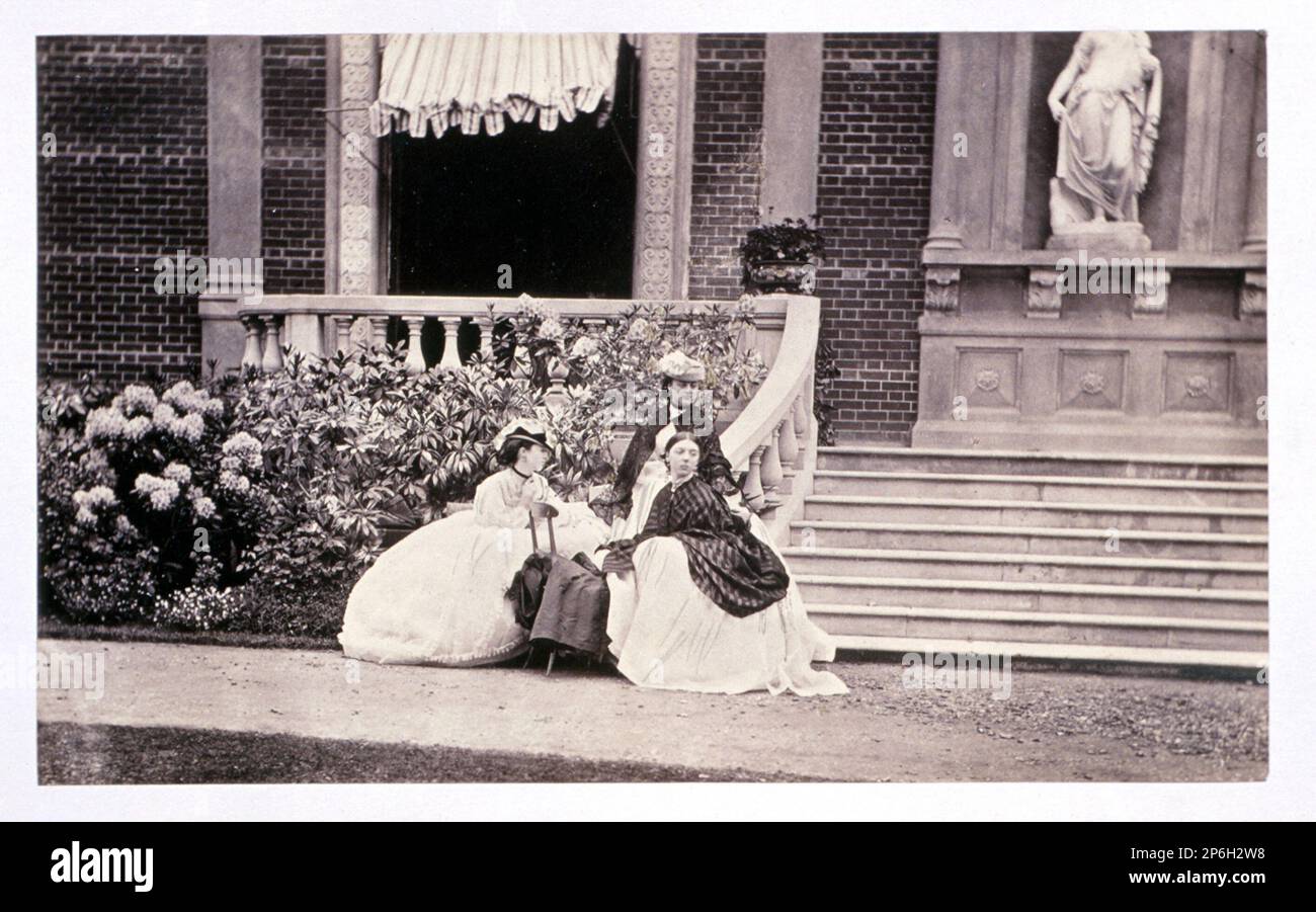 Camille Silvy, Lady Marion Loftus, Miss Moncrieffe, and Miss Georges ...
