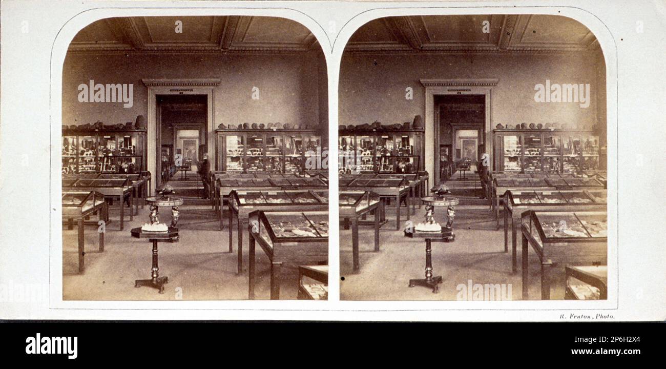 Roger Fenton, Mineral Gallery, British Museum, c. 1860, albumen print ...