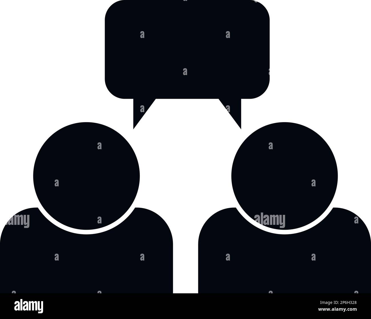 Team chat icon simple vector. Business trust. Core work Stock Vector ...