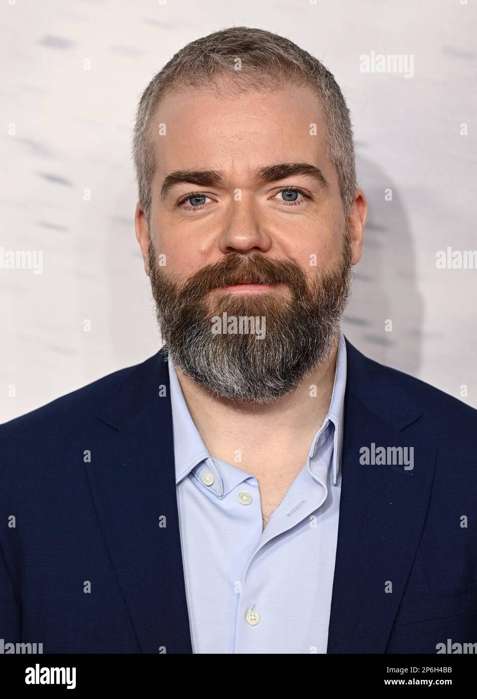 March 7th, 2023, London, UK. David F. Sandberg arriving at the Shazam ...