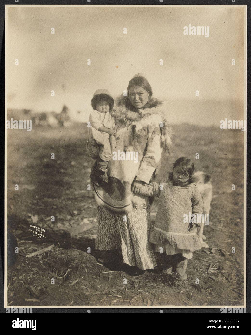 Beverly Bennett Dobbs, Inuit Mother and Children, 1906, gelatin silver ...