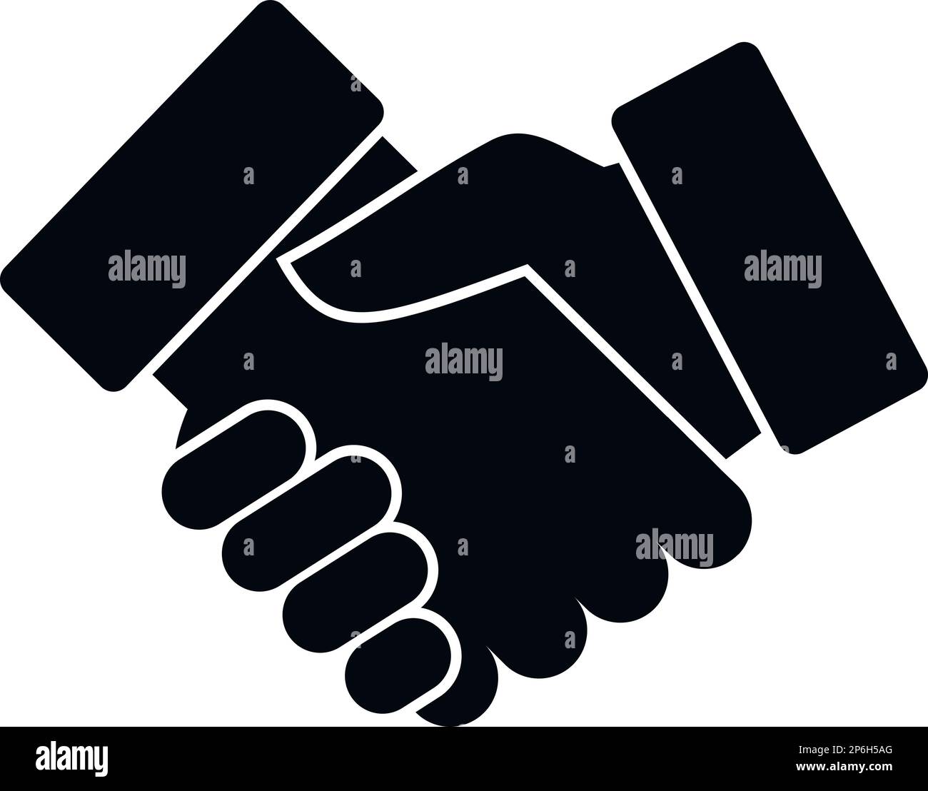 Trust handshake icon simple vector. Social corporate. Honesty core ...