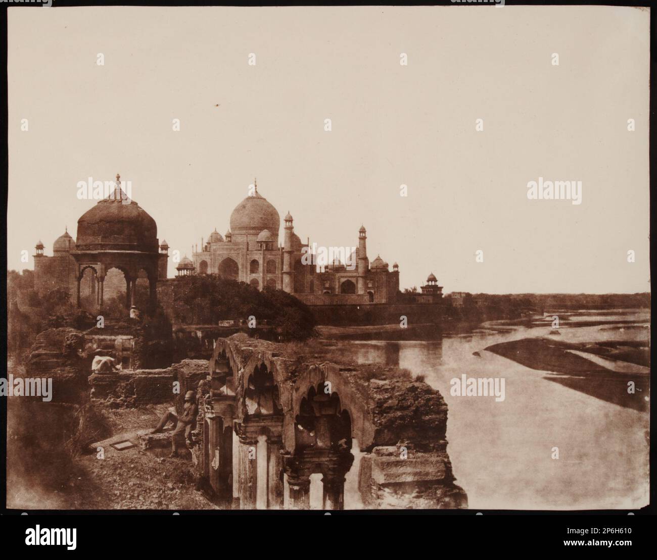 John Murray, Taj Mahal from the East, with Dr. John Murray seated in ...