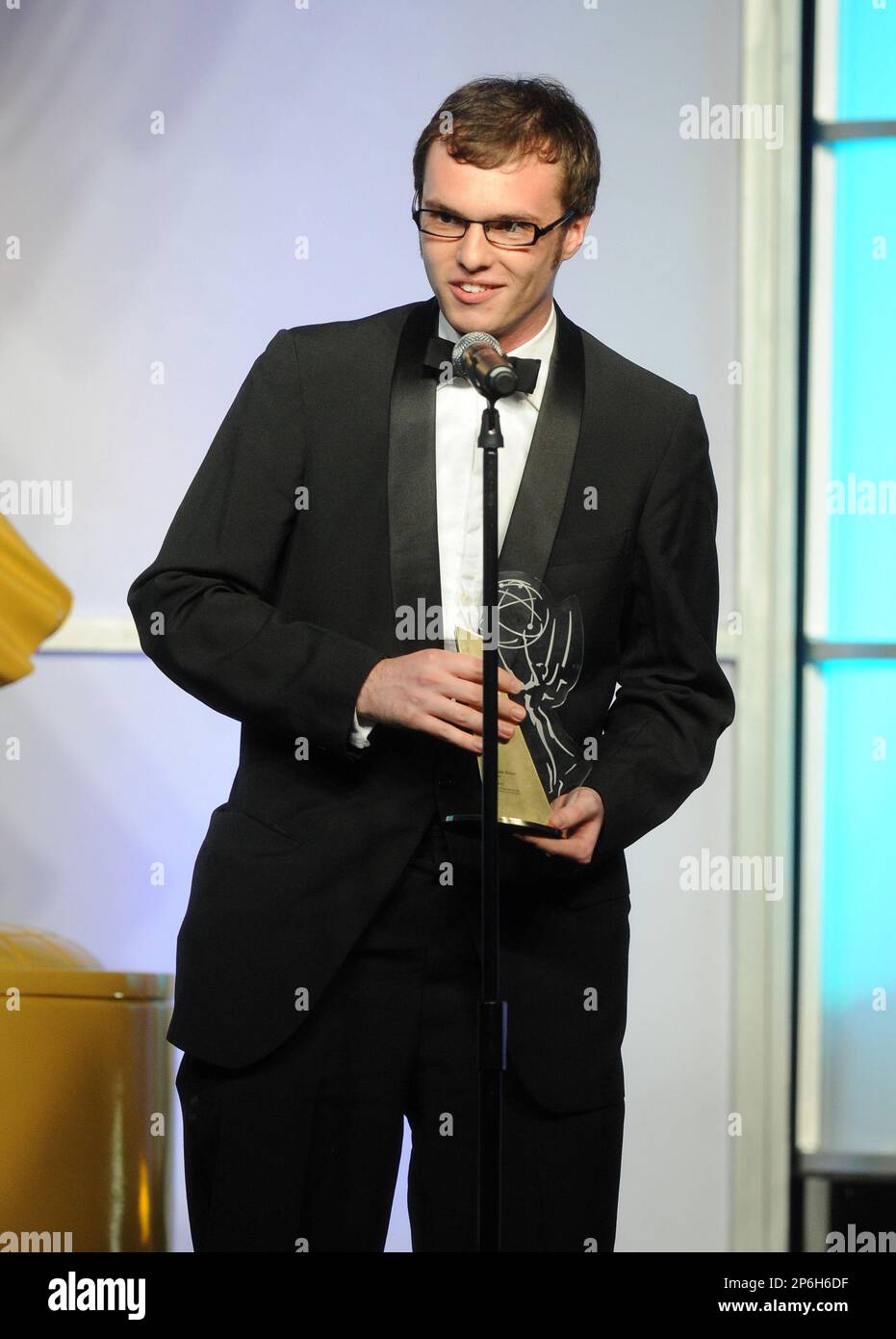 HOLLYWOOD, CA - MARCH 31: Nicholas Dixon accepts the First Place Comedy ...
