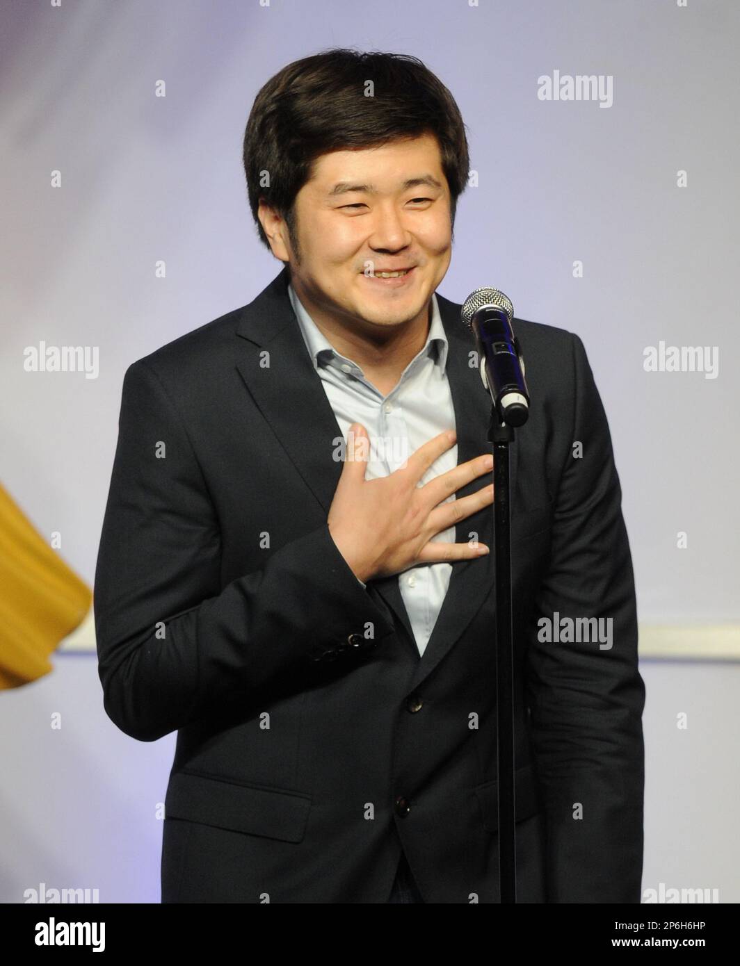 HOLLYWOOD, CA - MARCH 31: Jihwan Jung accepts the Outstanding Animation ...