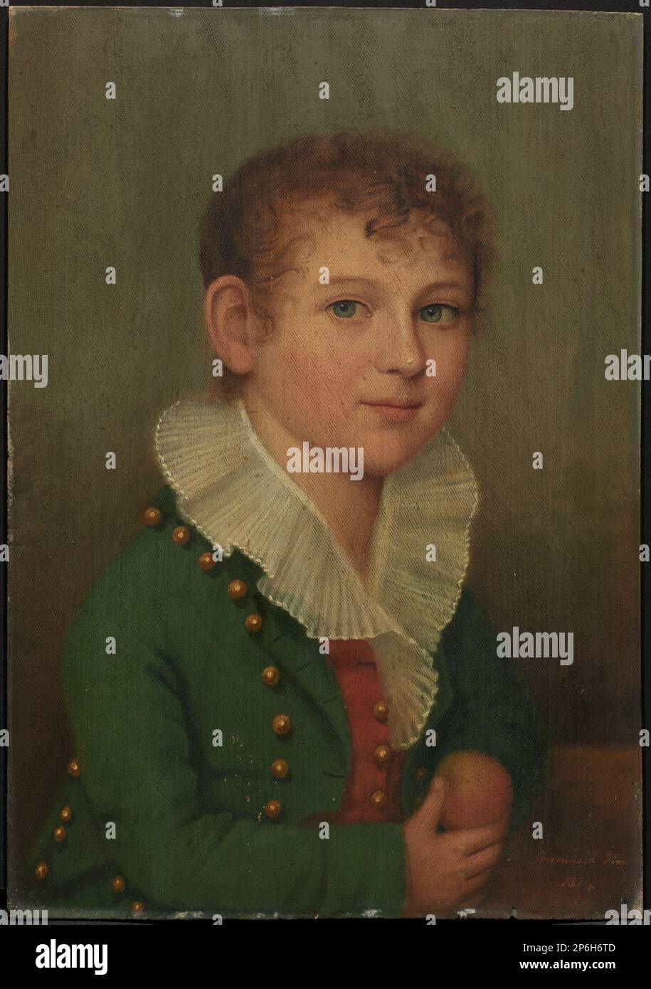 Ethan Allen Greenwood, A Young Boy (one of pair of portraits), 1814 ...