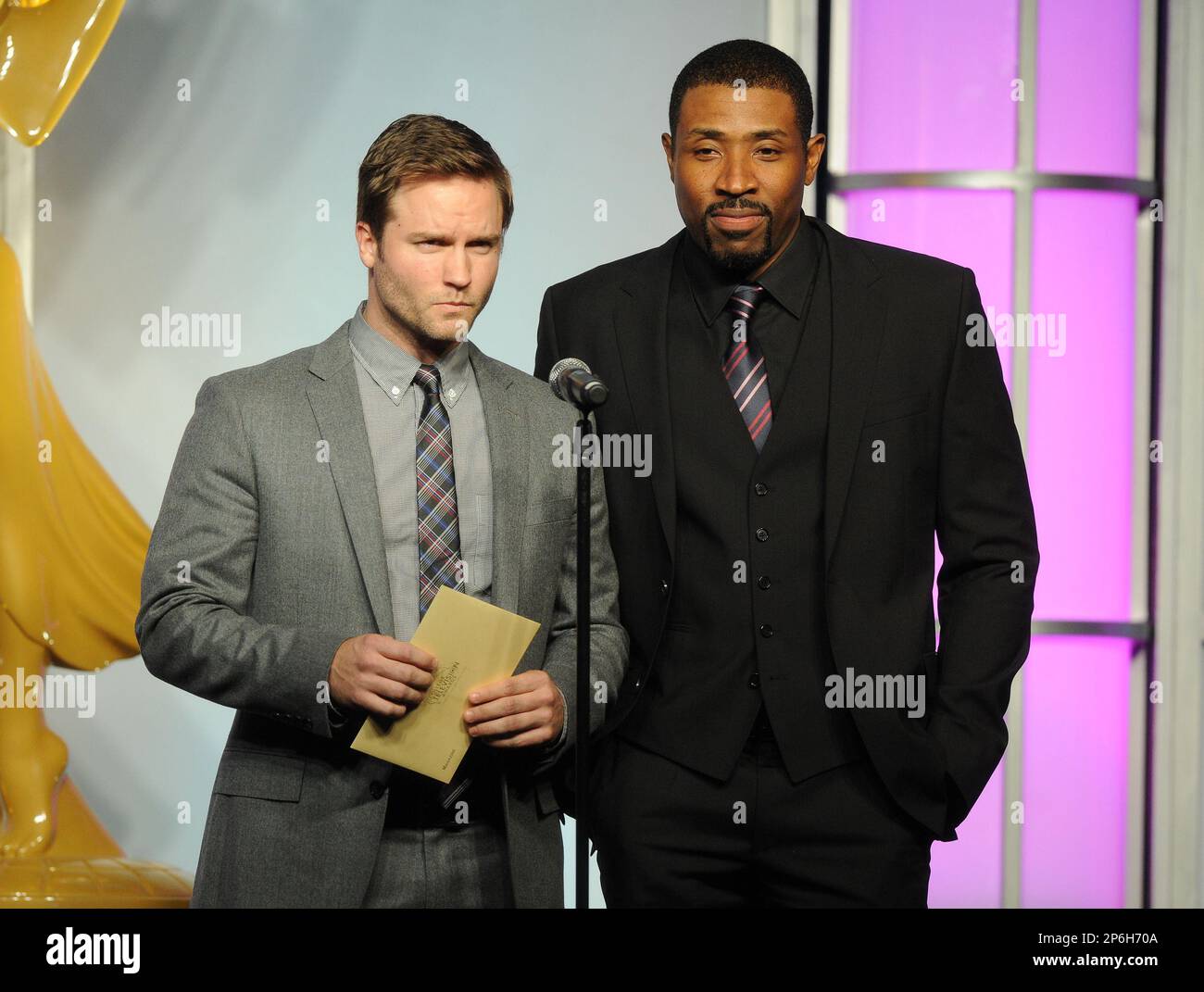 HOLLYWOOD, CA - MARCH 31: (L-R) Presenters Scott Porter and Cress ...