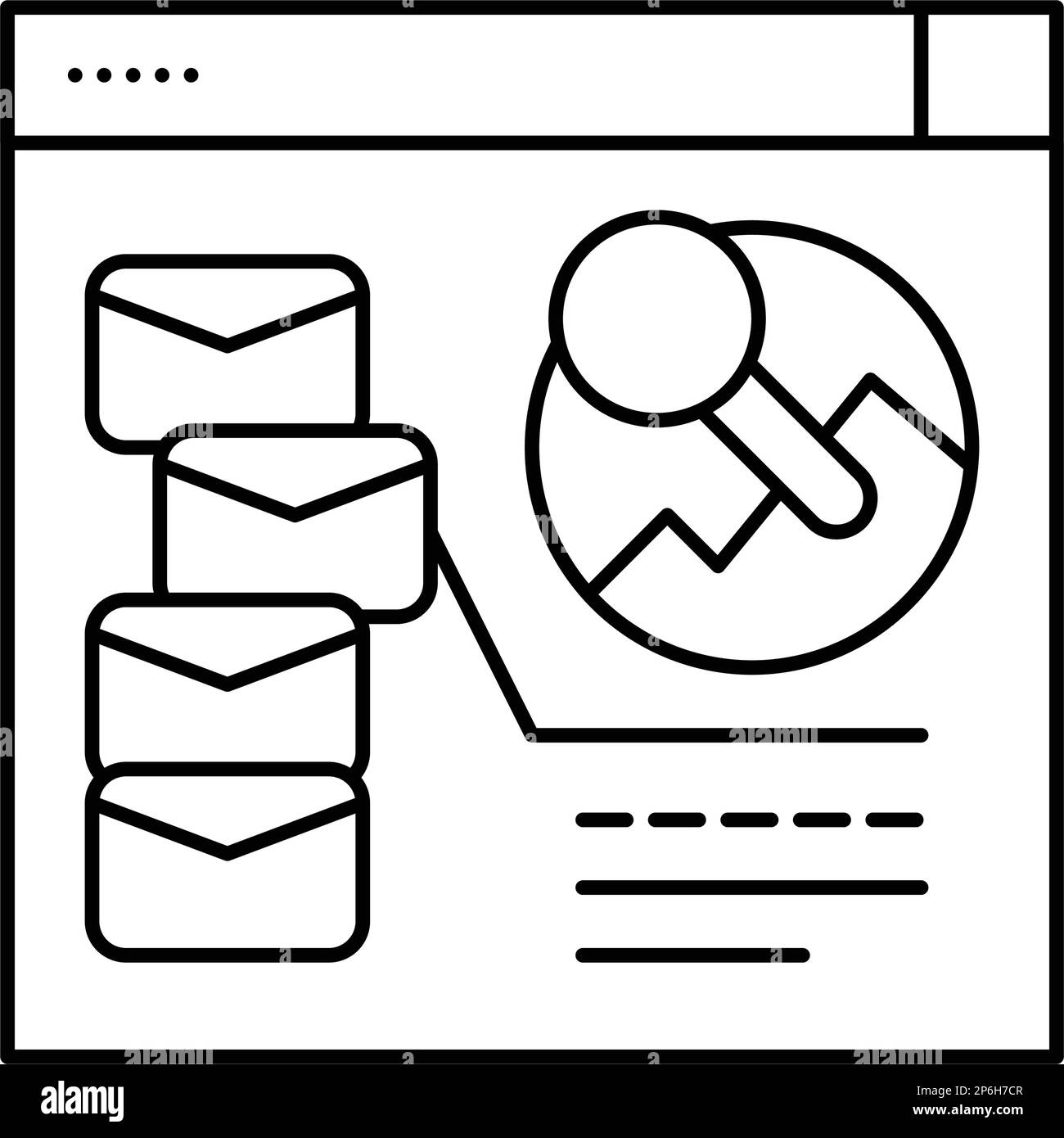 track email campaigns marketing line icon vector illustration Stock ... track email campaigns marketing line icon vector illustration Stock ...