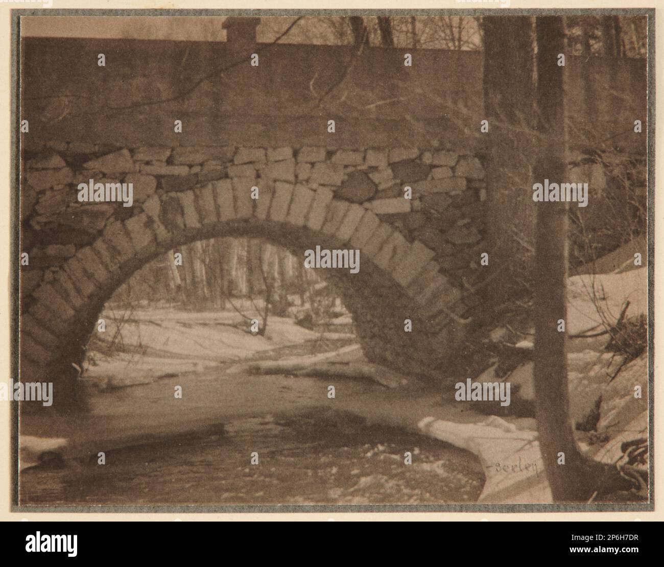 George Henry Seeley, Stone Bridge, c. 1917, platinum print Stock Photo ...