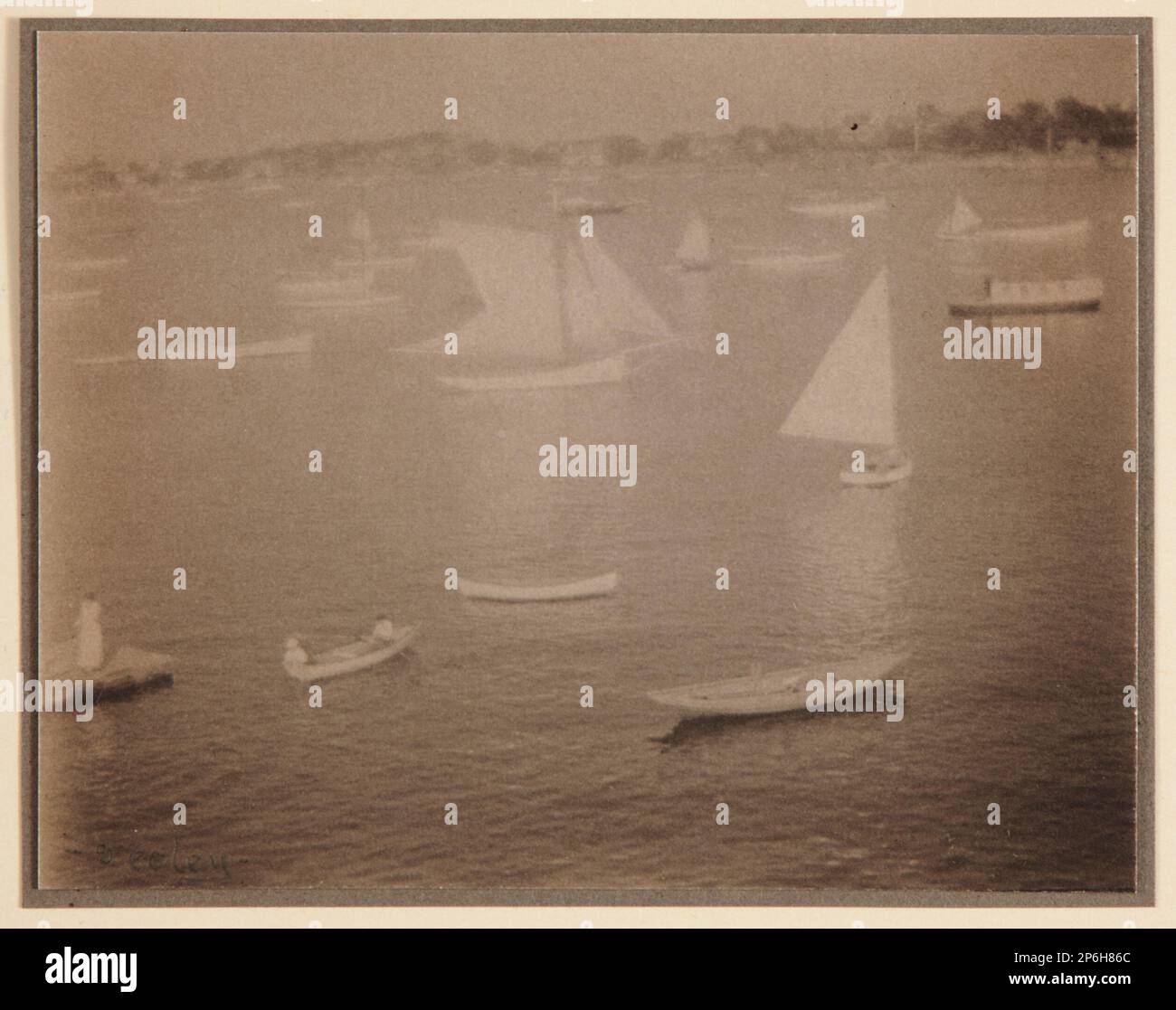 George Henry Seeley, Sailboats, c. 1917, platinum print Stock Photo - Alamy
