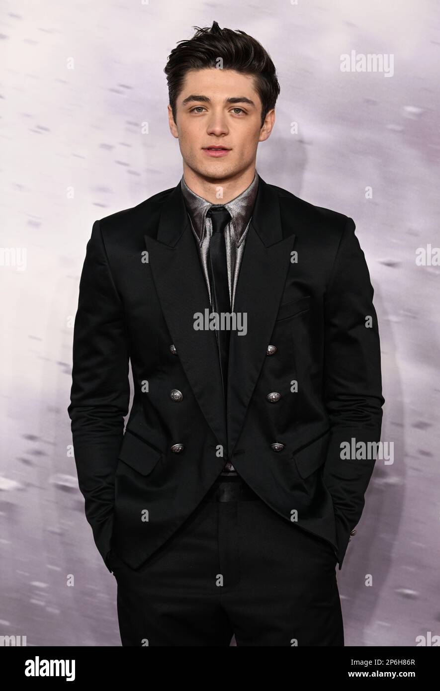 March 7th, 2023, London, UK. Asher Angel arriving at the Shazam! Fury ...