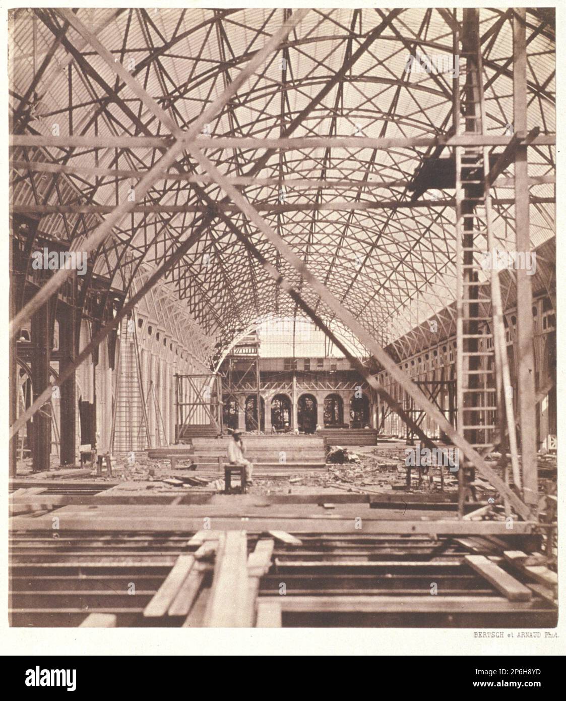Camille d' Arnaud, Interior View of the Palais de l'Industrie under ...