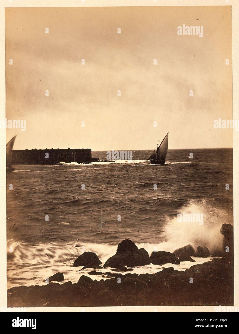 Gustave Le Gray, The Breaking Wave, Sète, 1857, albumen print from wet ...