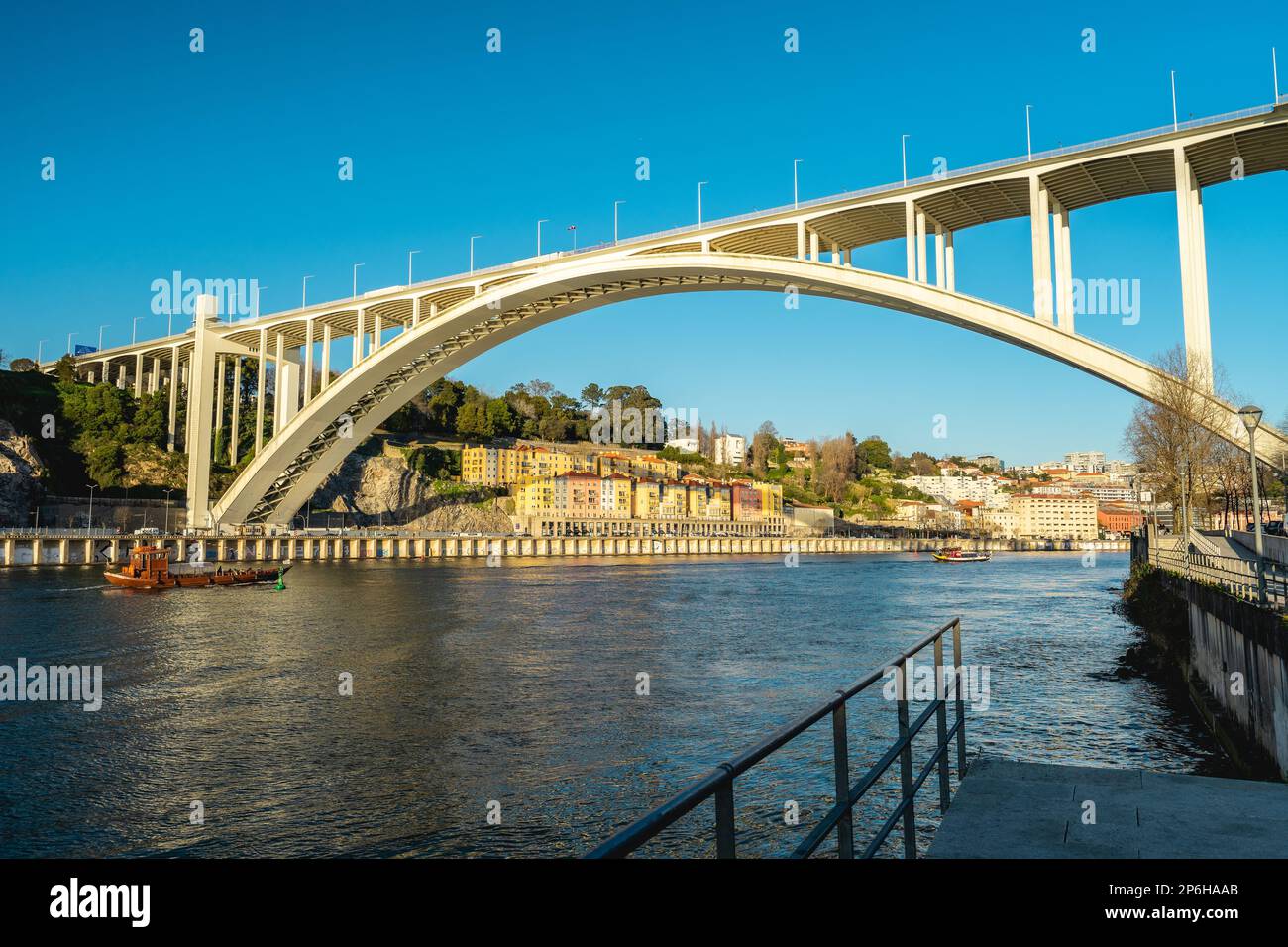 Ponte da Arrabida, Bridge over the Douro, in Porto Portugal Stock Photo ...
