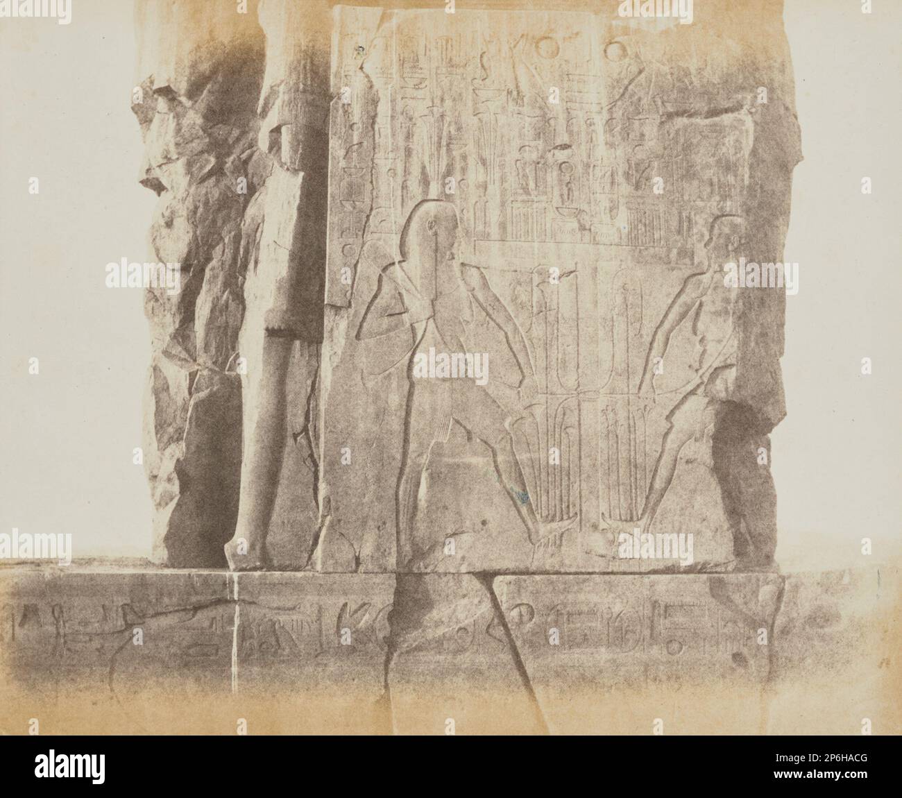 Félix Teynard, Left Colossus--Decoration on the North-East Side of the ...