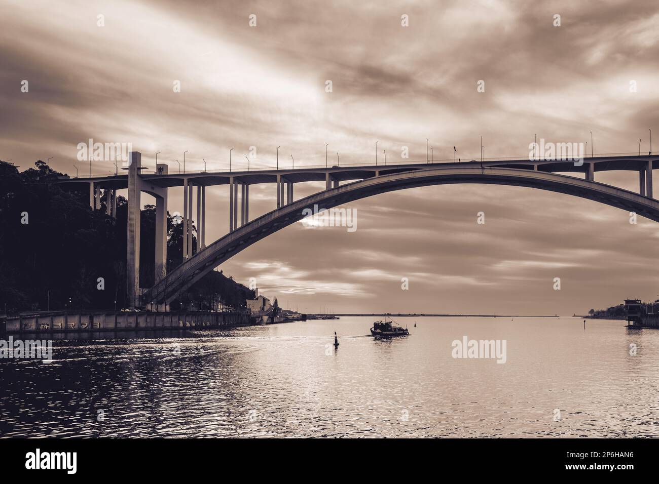 Ponte da Arrabida, Bridge over the Douro, in Porto Portugal. 10 ...