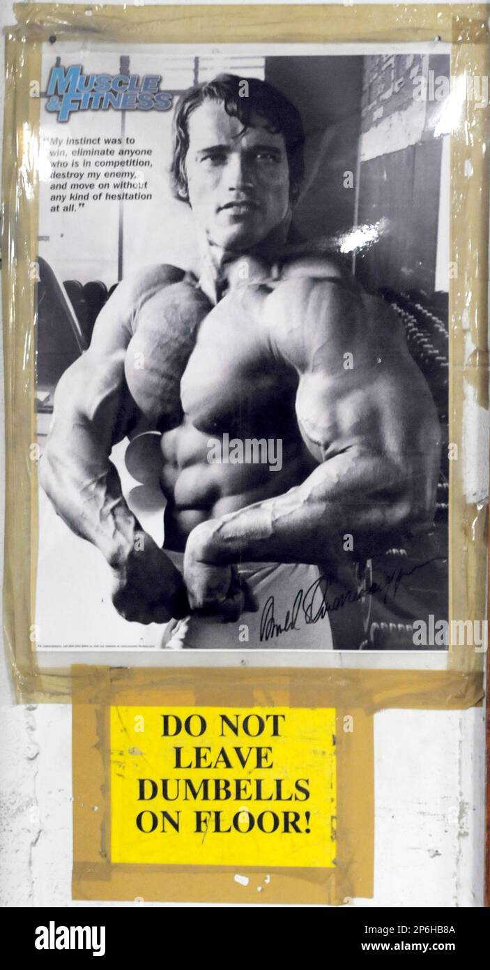 The walls of the Old Town Gym are decorated with photos of famous body ...