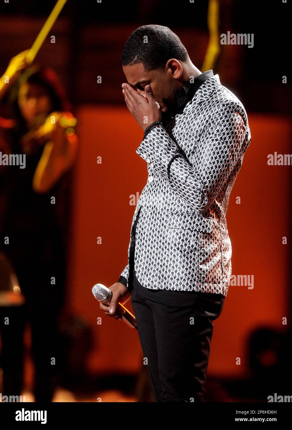 HOLLYWOOD, CA - MARCH 28: Contestant Joshua Ledet performs onstage at ...
