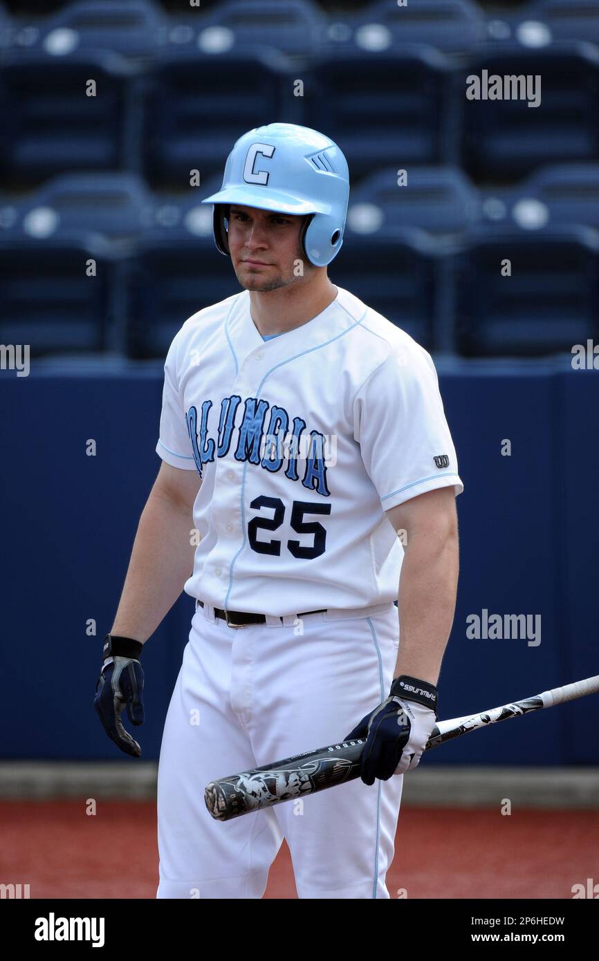 Columbia Lions outfielder Dario Pizzano (25) during first game of a ...