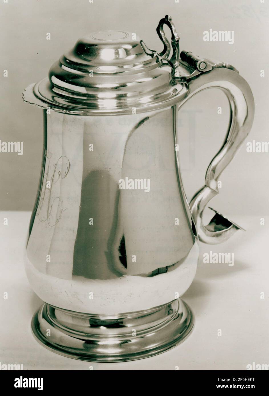 John David, Tankard, c. 1780, silver Stock Photo - Alamy