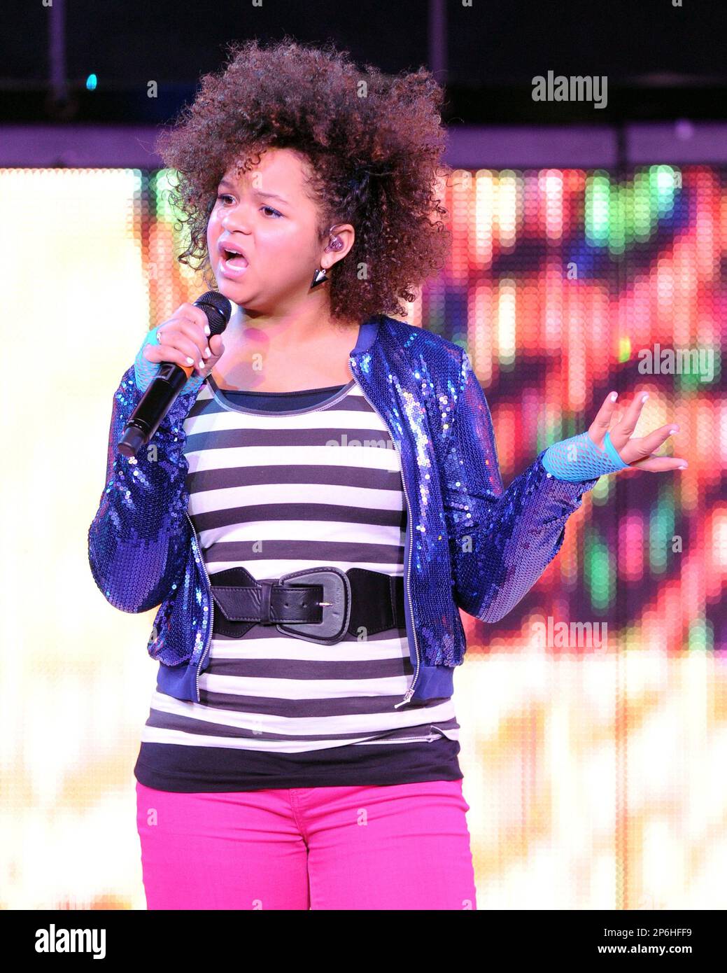 HOLLYWOOD, CA - MARCH 27: Singer Rachel Crow performs onstage at the ...