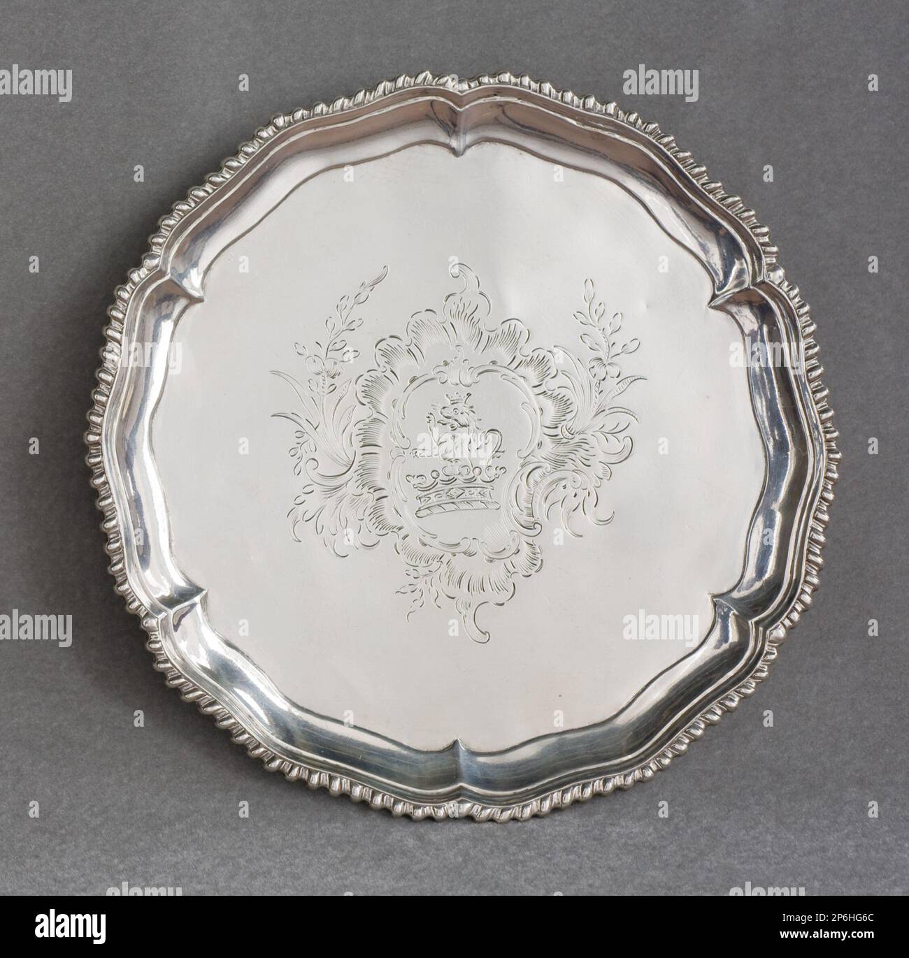 Silver salvers hi-res stock photography and images - Alamy