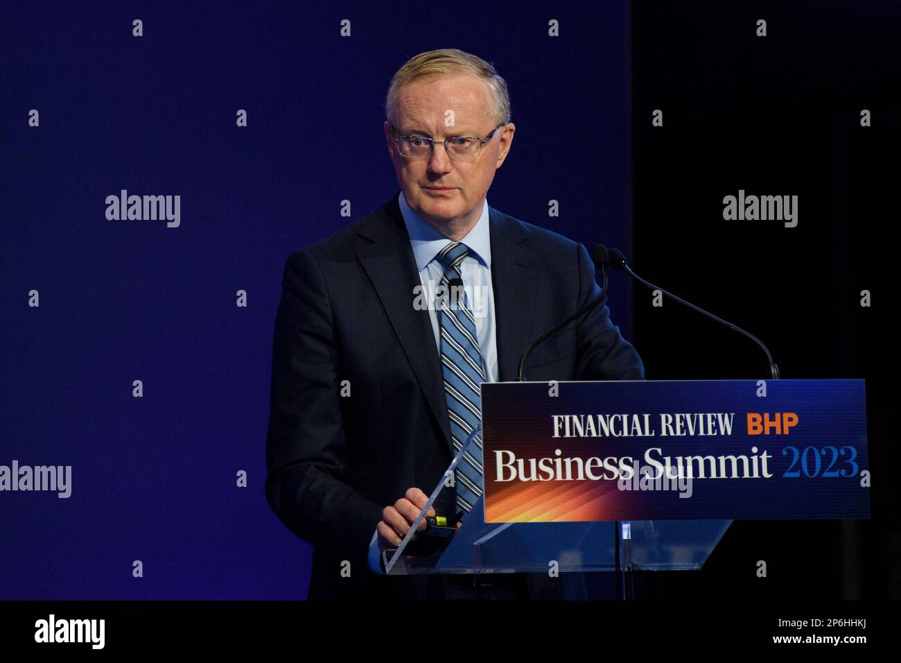 Governor of the Reserve Bank of Australia (RBA) Phillip Lowe addresses ...