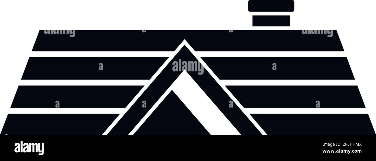 Roof building icon simple vector. House repair. Roofer metal Stock ...