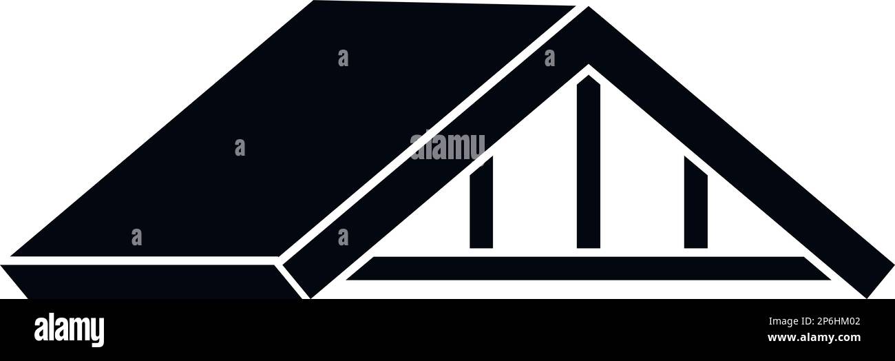 Material roof icon simple vector. Building construction. Roofer steel ...