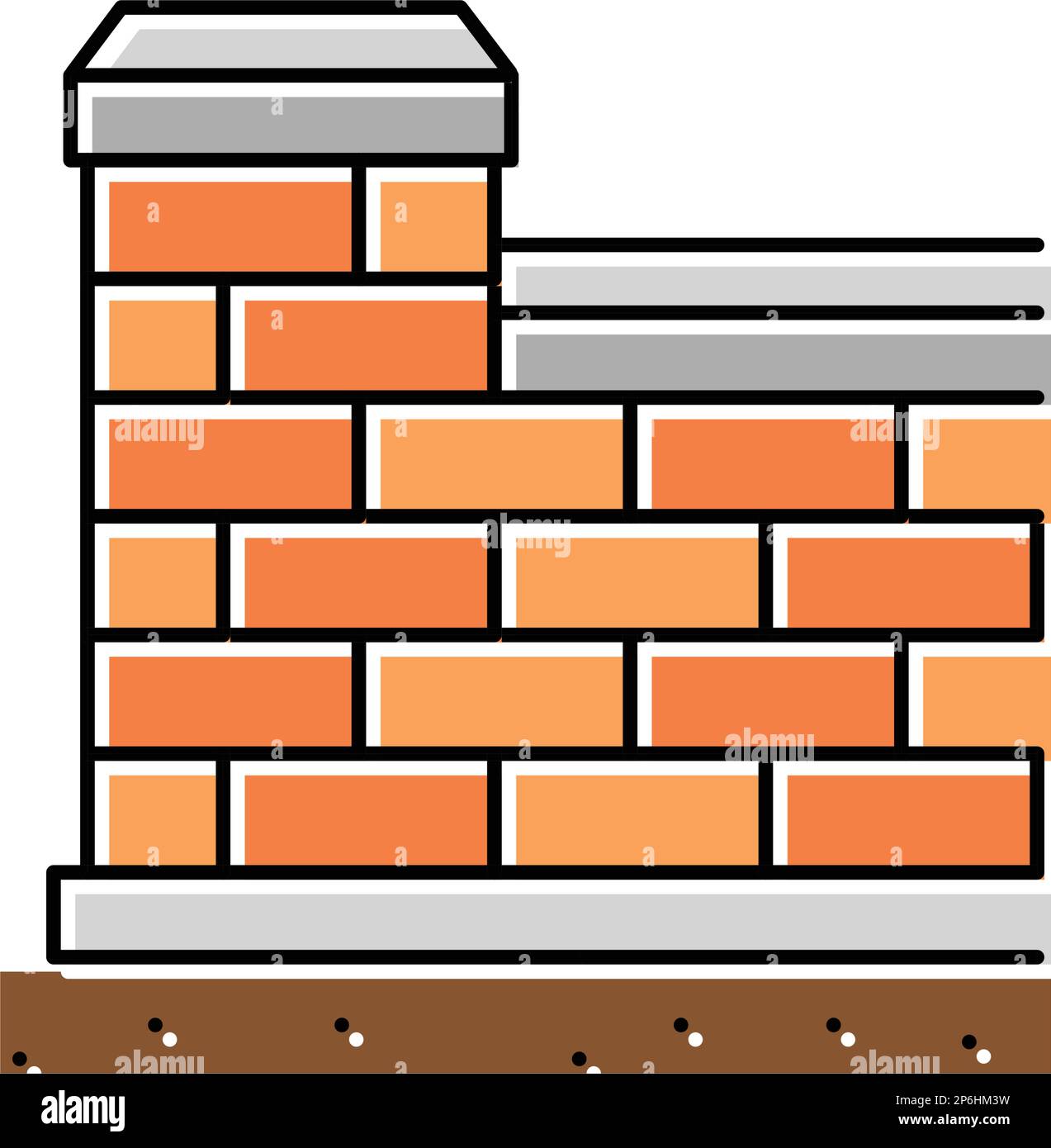 Wall coping Stock Vector Images - Alamy