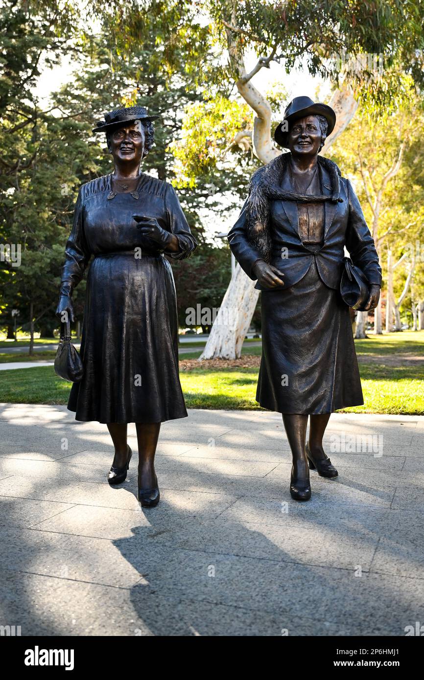 The statues of Australia's first women federal parliamentarians Dame ...
