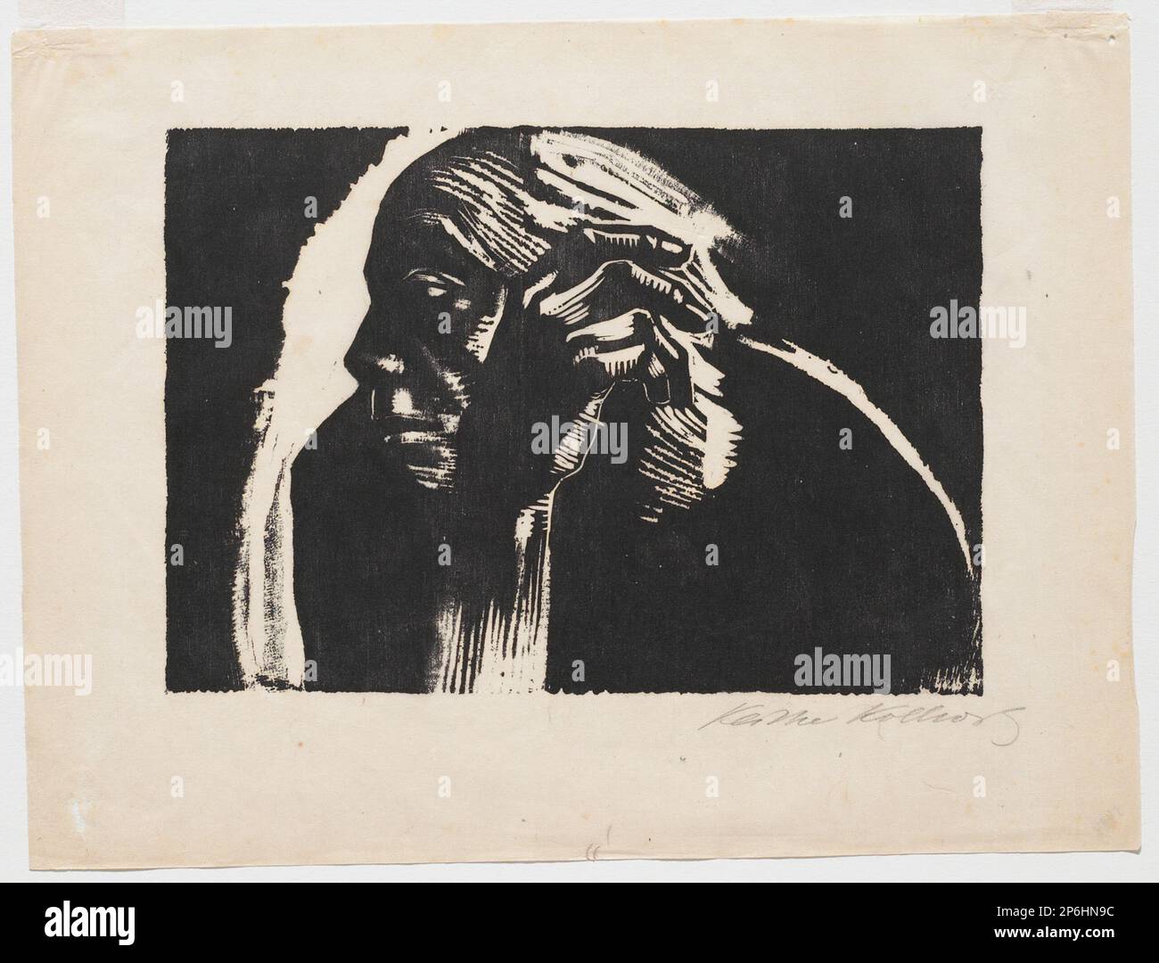 Käthe Kollwitz, Self Portrait, 1924, woodcut Stock Photo - Alamy